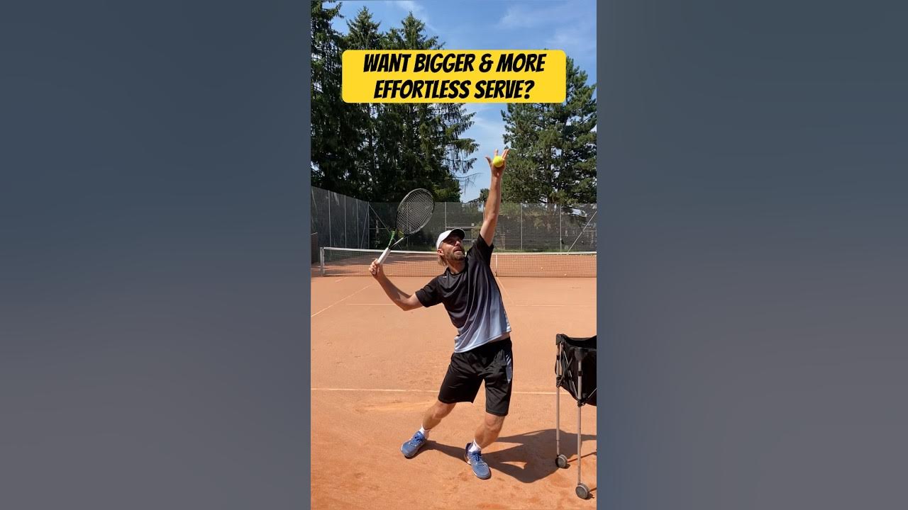 Want Bigger & More Effortless Serve? #tennis #tennisserve #serve #improveyourserve #jmtennis ...