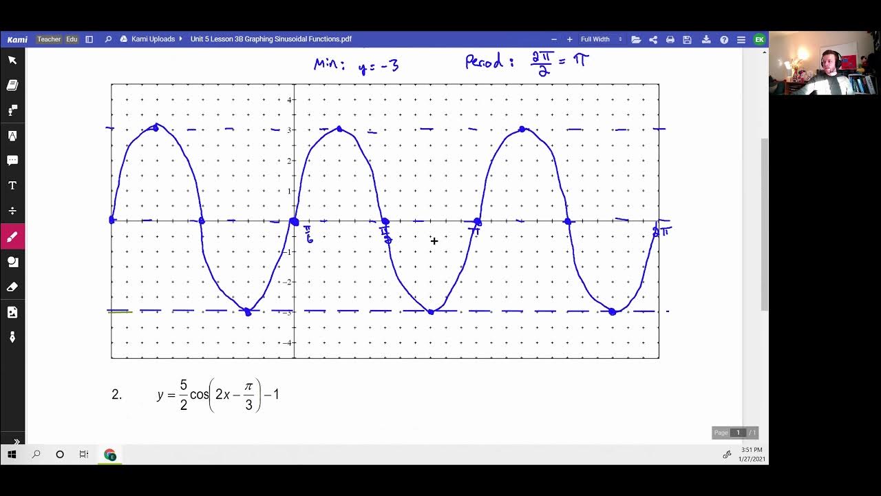 Precalculus B /// Unit 5 Lesson 3 Graphing Sinusoidal Functions - YouTube