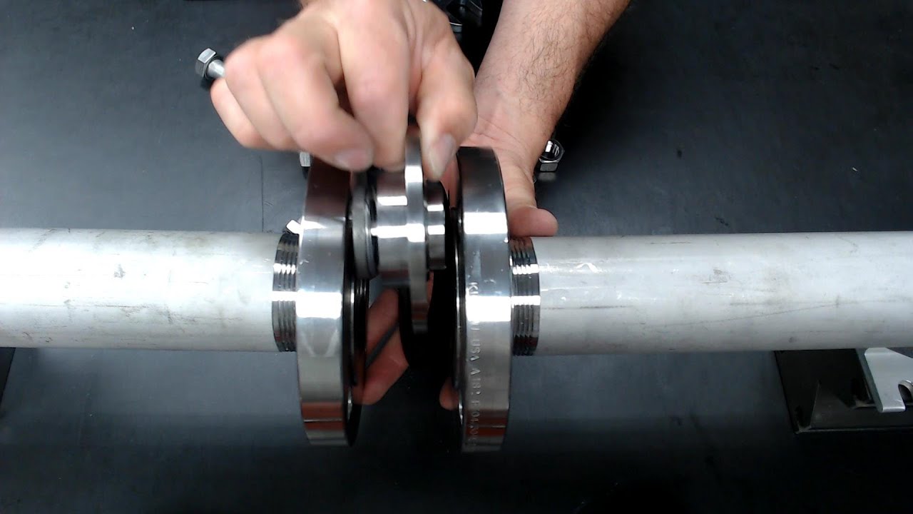Flange Insert Check Valve Installation - YouTube