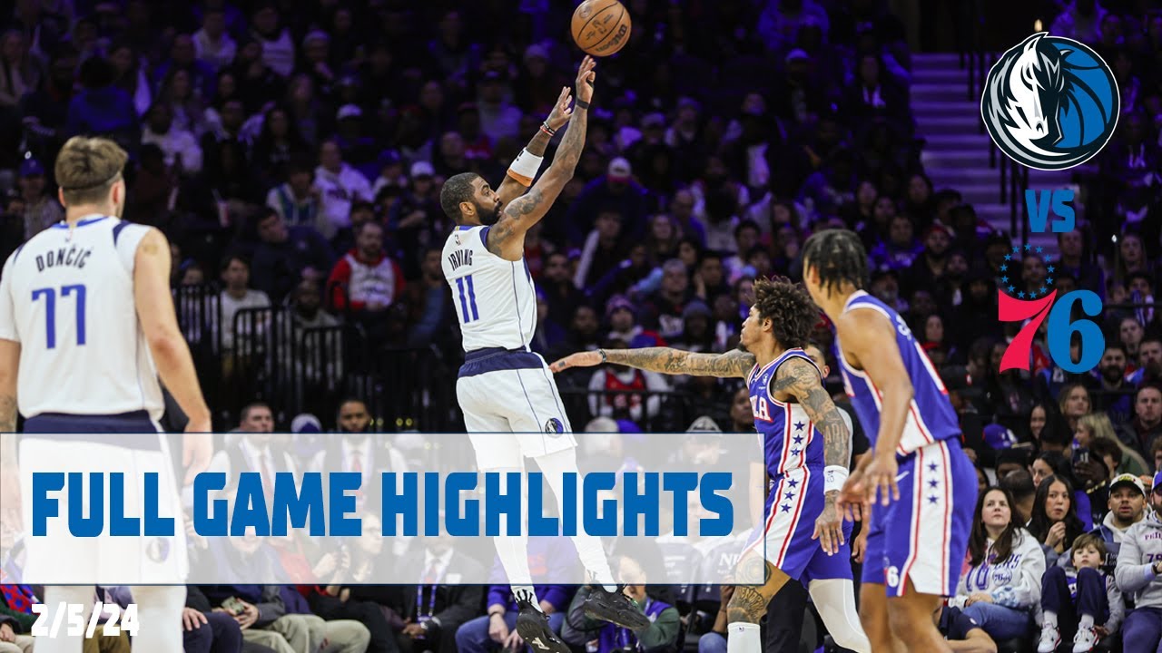 Kyrie Irving (23 points) Highlights vs. Philadelphia 76ers | 2/5/24 ...