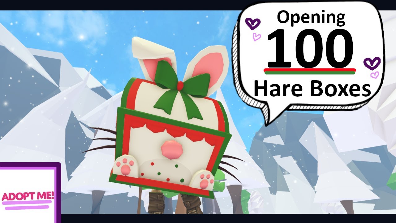Opening 100 Hare Boxes🐰 ️ - Adopt Me (Roblox) - YouTube