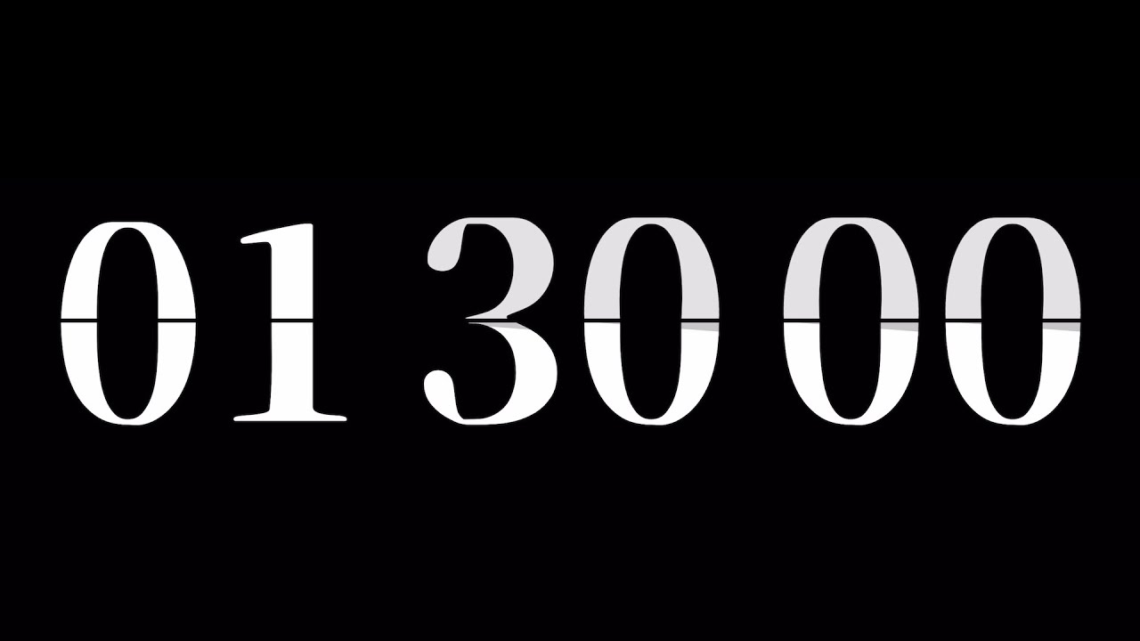1 hours 30 minute timing, Timer & alarm flip clock. - YouTube