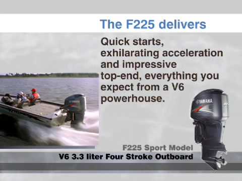 Yamaha Outboards F225 Sport Model - YouTube