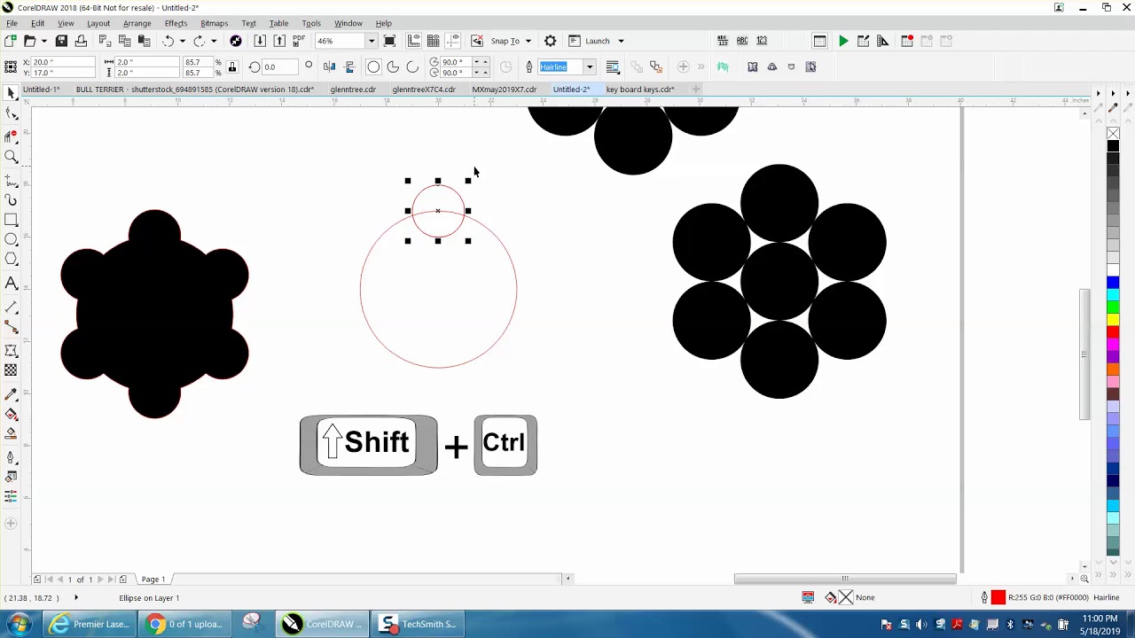 Corel Draw Tips Tricks Rotate Circle Around And Make Them Equal Part corel-draw-tips-tricks-rotate-circle-around-and-make-them-equal-part