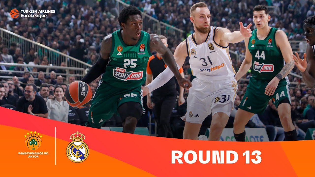 Panathinaikos AKTOR Athens-Real Madrid | Round 13 Highlights | 2023-24 ...
