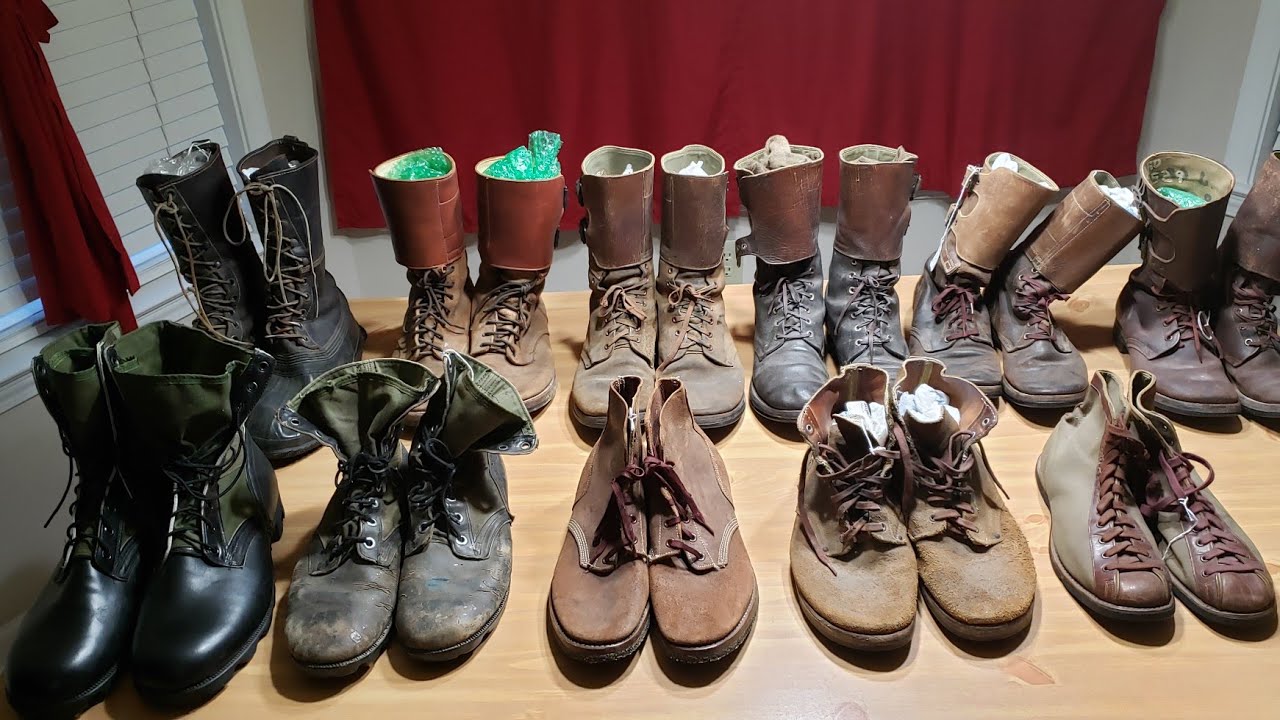 My Military Combat Boots Collection - YouTube