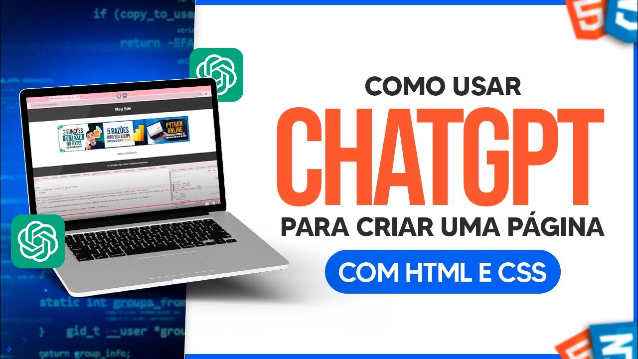 Usando o ChatGPT para Criar uma Página com HTML e CSS - YouTube