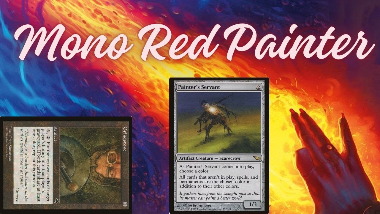 Mono Red Painter Trophy League 5 - 0 Legacy MTG - YouTube