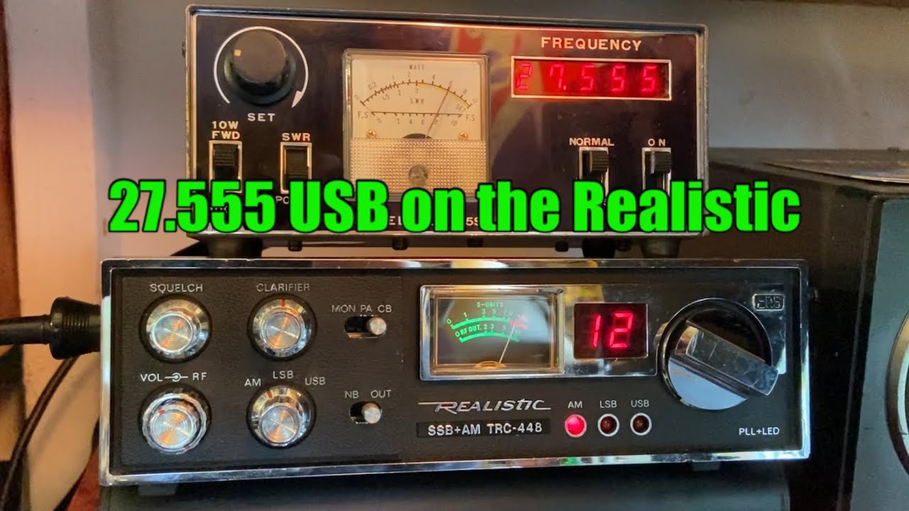 Contacts on my Realistic TRC 448 modified 27.555 CB RADIO DX - YouTube