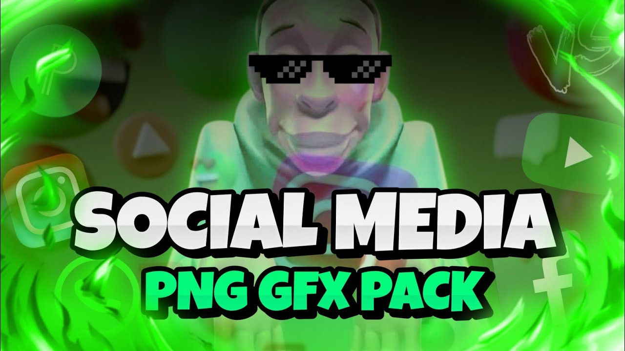 21+ Social Icons png gfx pack for gaming thumbnail's [Free+Gdrive ...