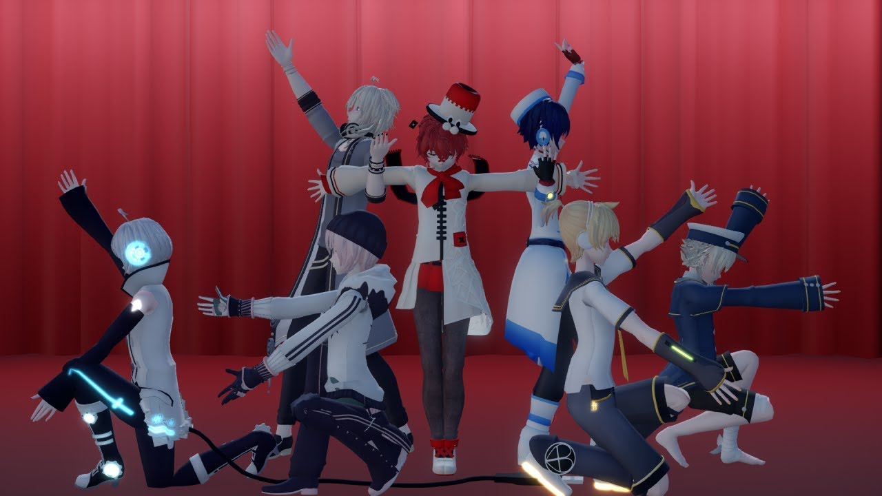 MMD♦Crazy ∞ nighT Fukase/Oliver/Kagamine Len/Utatane Piko/VY2 Roro ...