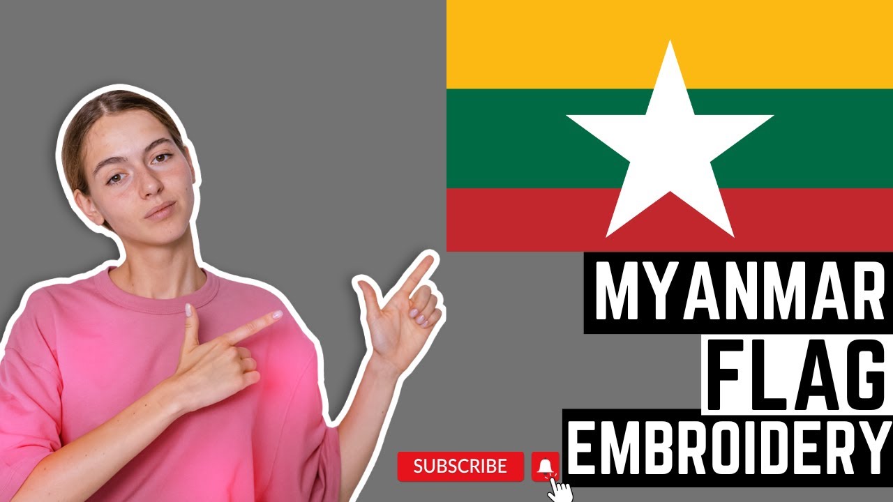 DIY Handmade Flag Embroidery Video Tutorial. - YouTube