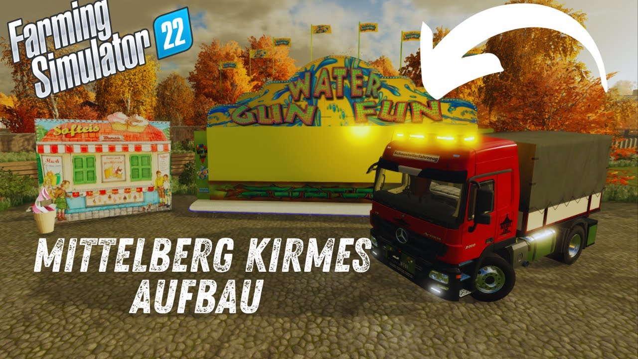 Ls22 Kirmes Aufbau + Weihnachtsmarkt auf der nagel neuen Mittelberg Map ...