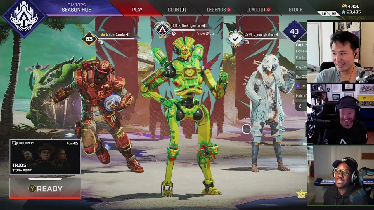 Apex Legends voice actor stream! Voice of Pathfinder plays with the ...