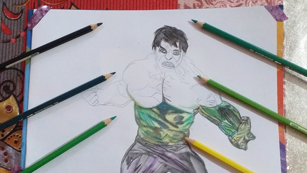 Drawing the incredible hulk?part 1 .hulk realistic drawing 🔥🔥😋 - YouTube