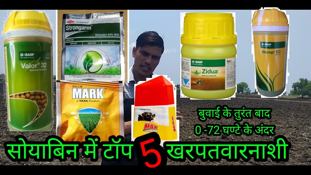 Soyabean Herbicides Valor32 Strongarm Mark Zidua Stomp वेलर 32 ...