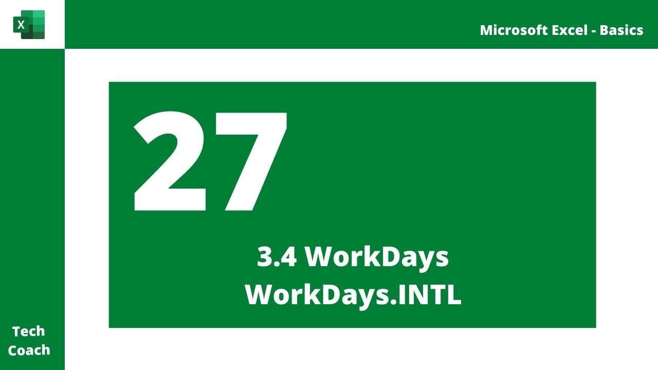 WorkDays Function In Excel WorkDays INTL Function In Excel YouTube WorkDays Function In Excel WorkDays INTL Function In Excel YouTube