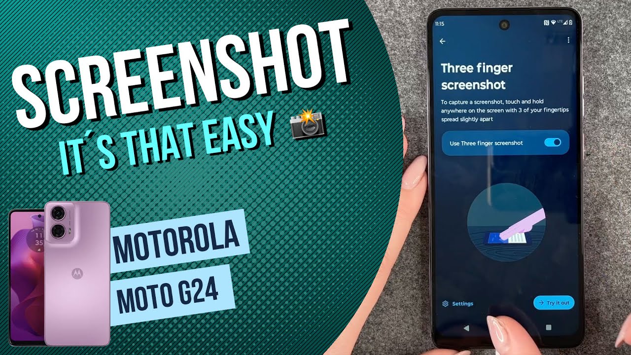 how to make a screenshot moto g24 - YouTube