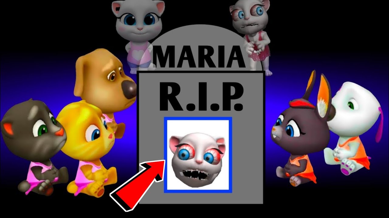 My Talking Tom Friends Amung_us rip Angela with Tom 😭😭😭😭 - YouTube