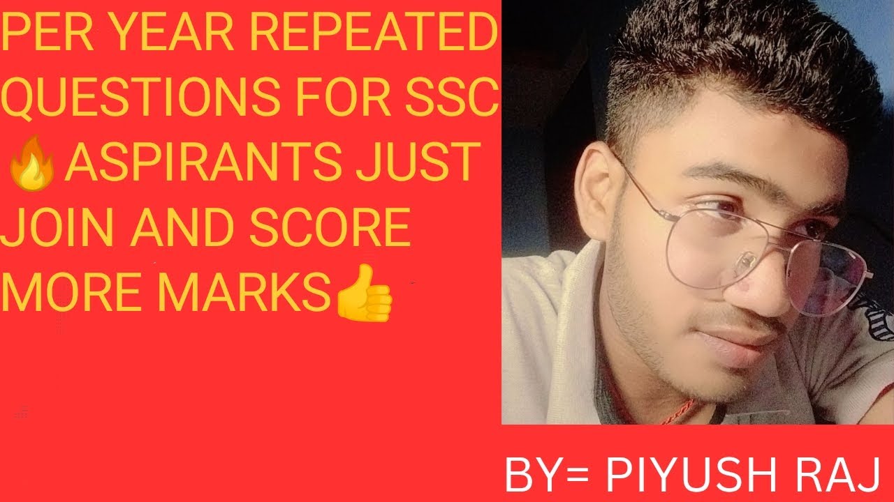 MOST EASY AND IMPORTANT QUESTIONS FOR SSC ASPIRANTS 👍 - YouTube