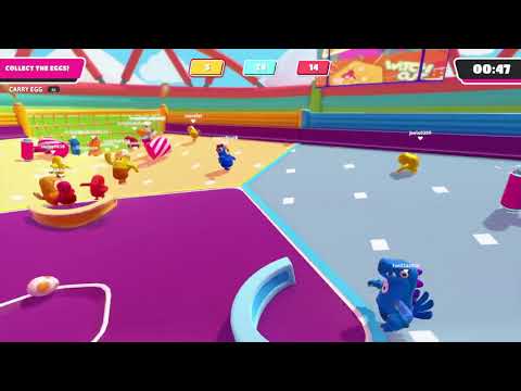 Fall Guys flying - YouTube