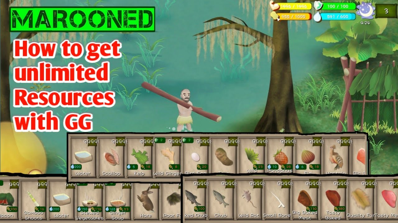 Marooned Game! How I Make All Resources No Limit Android - YouTube