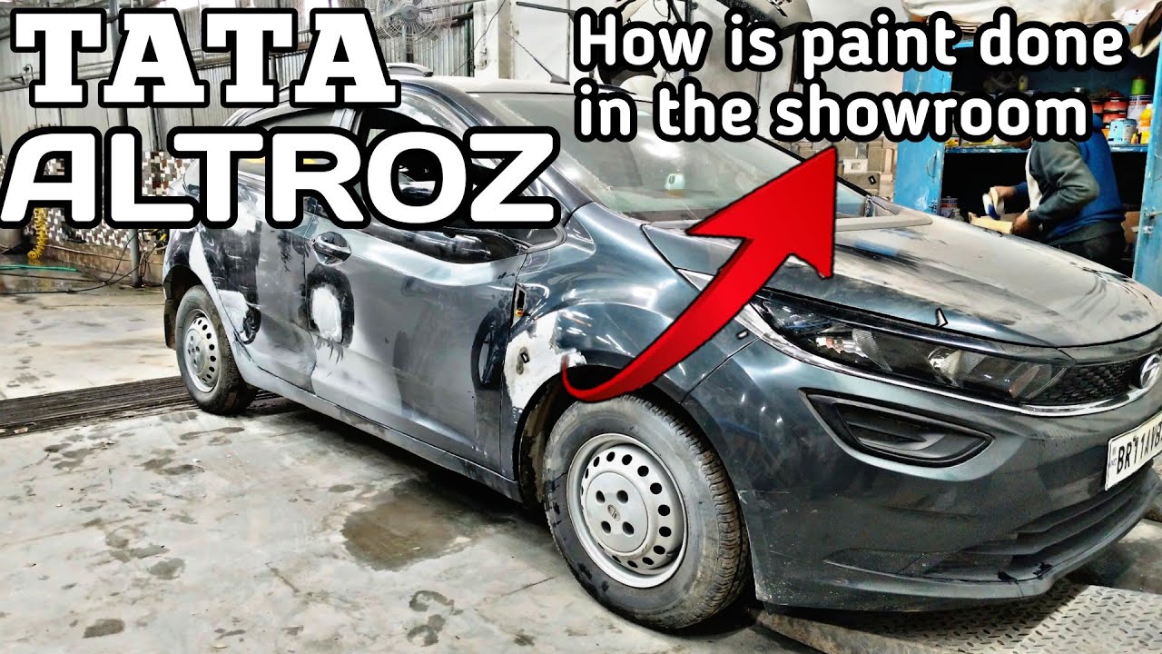 How is paint done in the showroom (( TaTa ALTROZ)) - YouTube