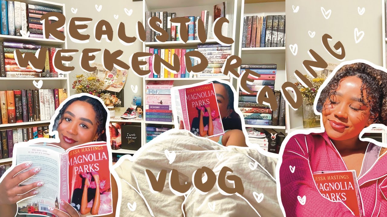 realistic weekend reading vlog 📖 // reading & making stickers (spoiler ...