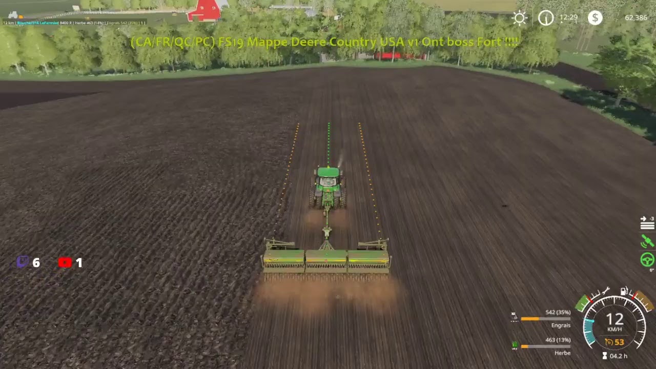 (CA/FR/QC/PC) FS19 Mappe Deere Country USA v1 Ont boss Fort !!!! - YouTube