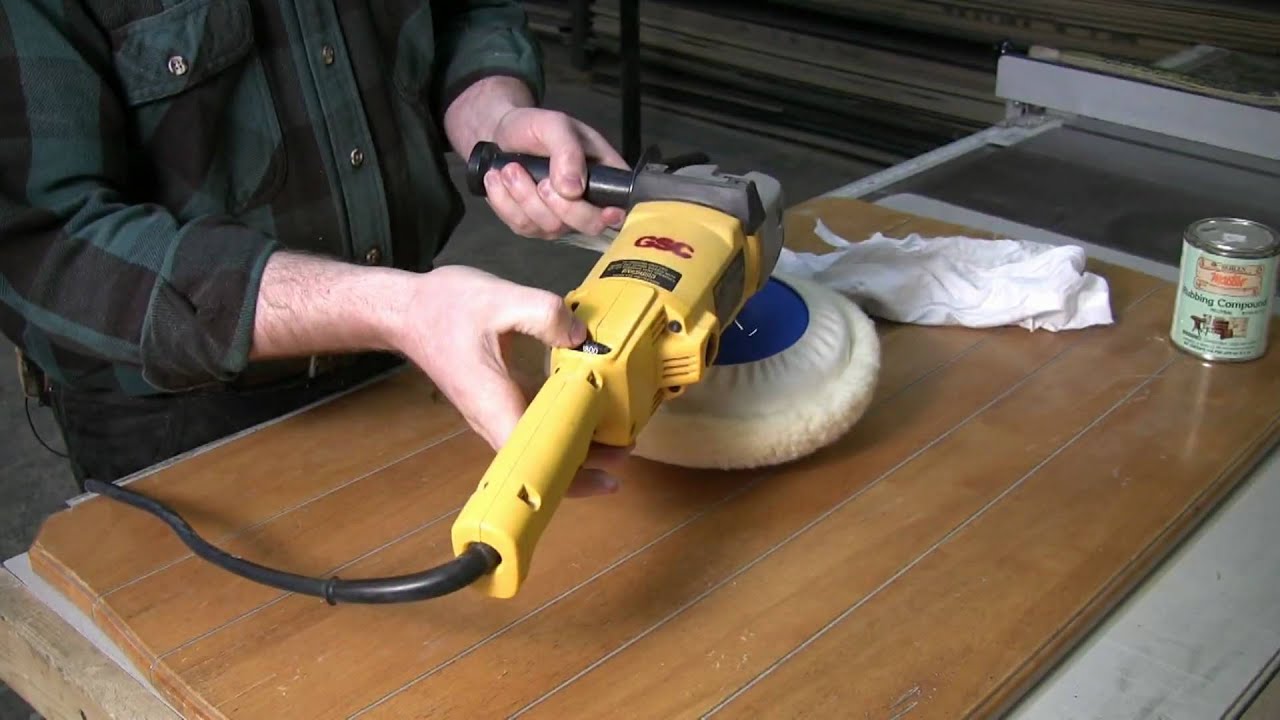 Home Repair & Power Tools : Using a Rotary Buffer - YouTube
