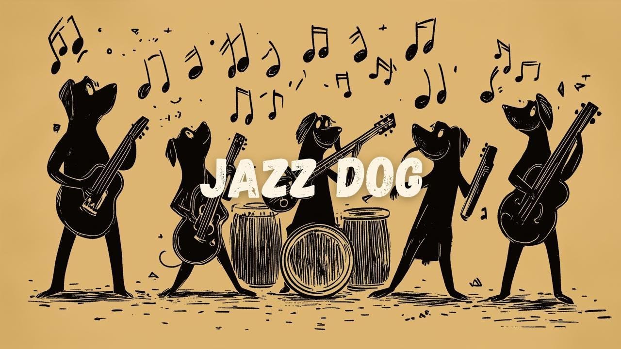 Lazy Jazz Paws: 8-Track Chillout with Animated Dog Band 🐾🎹 - YouTube