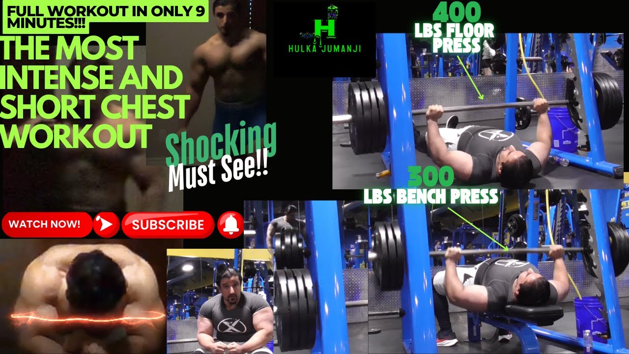 The Most Intense and Short Chest Workout; Full Workout in Only 9 ...