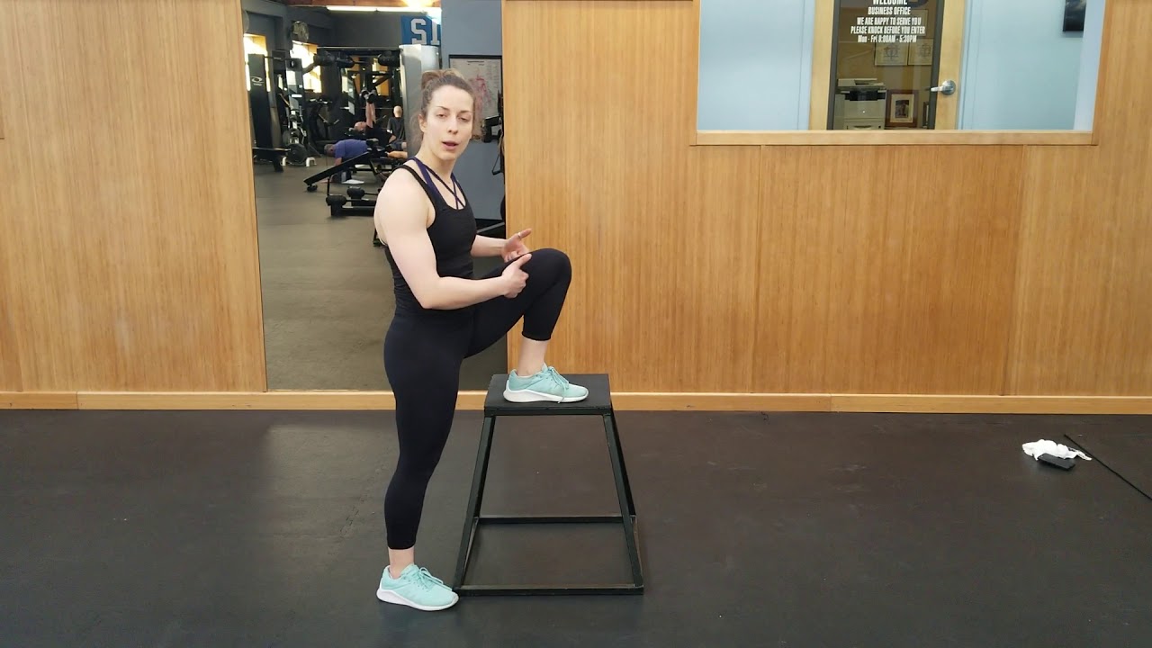 Lateral step up explosive - YouTube