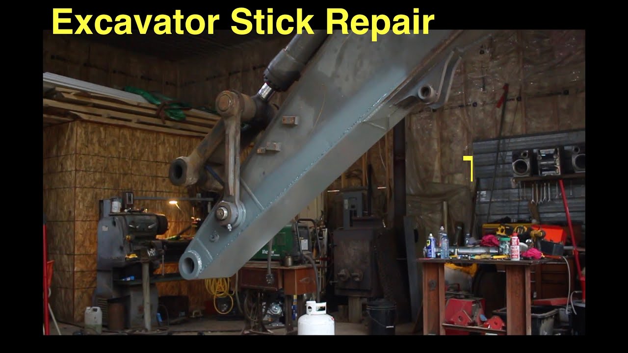 Excavator Stick Repair - YouTube