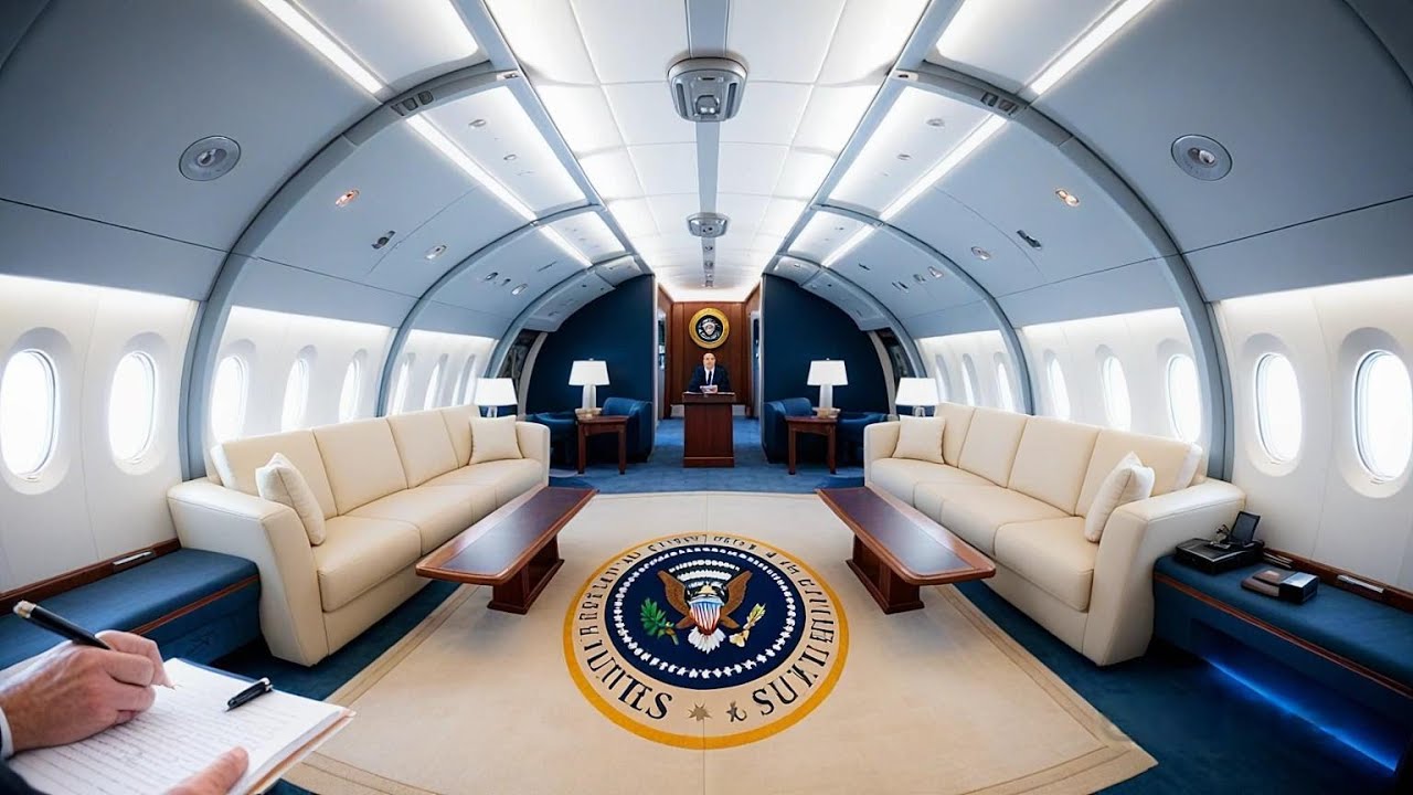 How look inside new air force one - YouTube