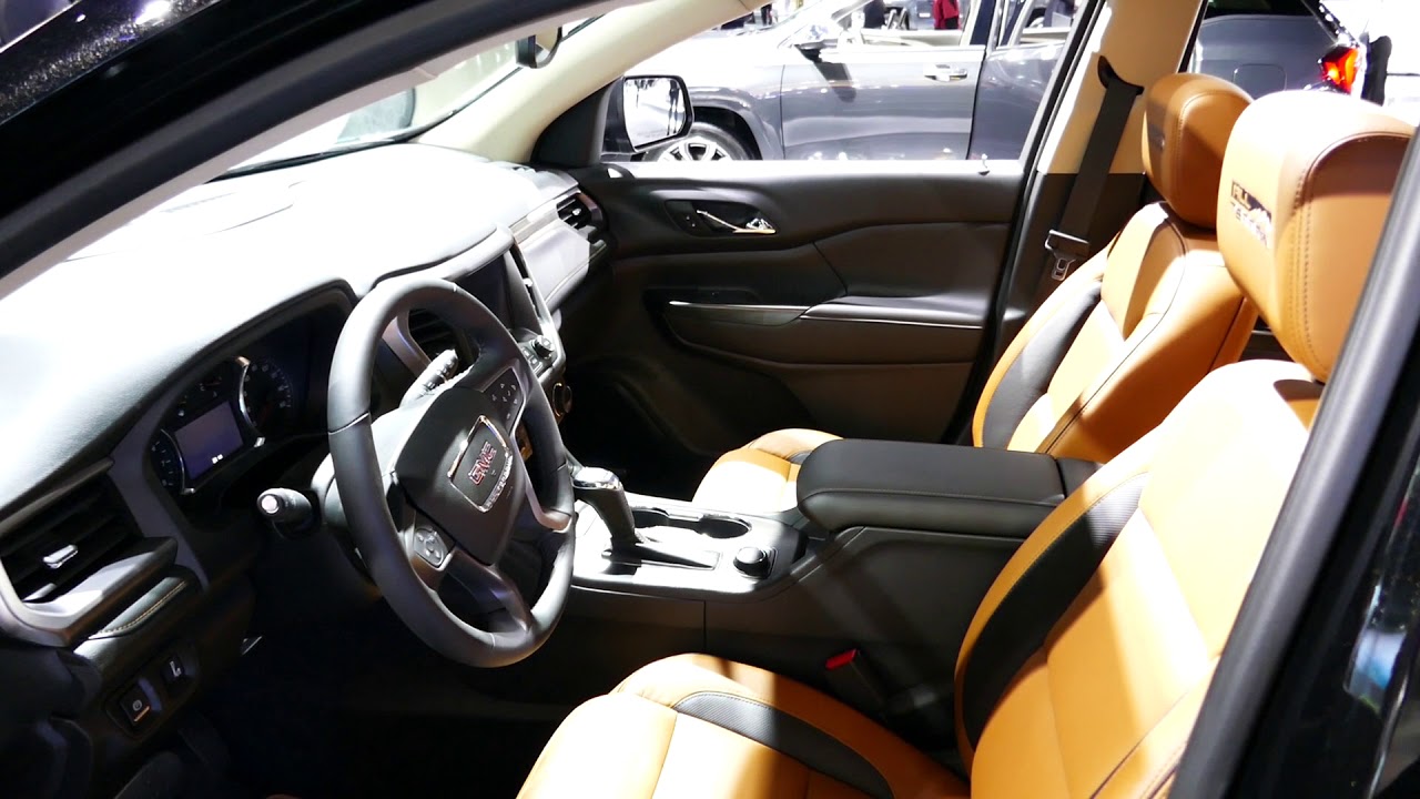 New 2018 GMC Acadia SUV Interior Tour - 2017 LA Auto Show, Los Angeles ...