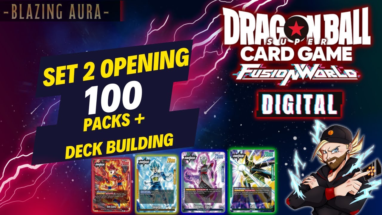 LET'S OPEN 100 + PACKS AND DECK BUILD! |Dragon Ball Super Fusion World ...