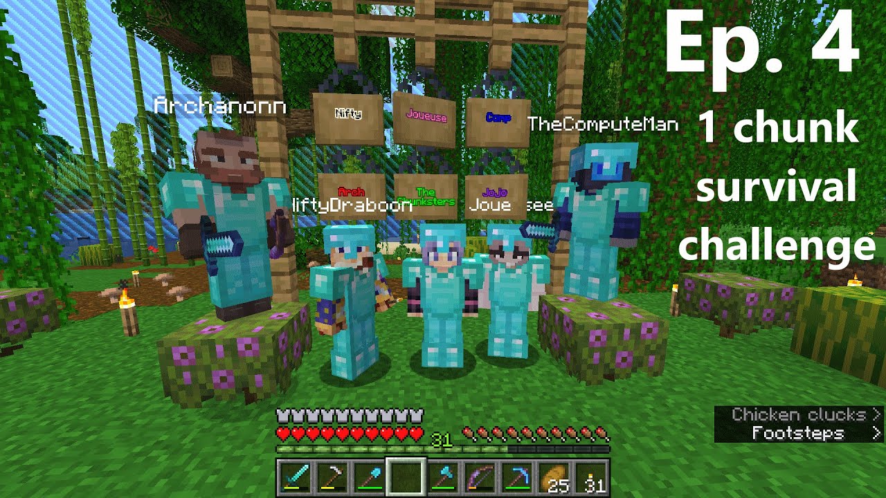 Minecraft- but you only get 1 chunk Ep. 4 - YouTube