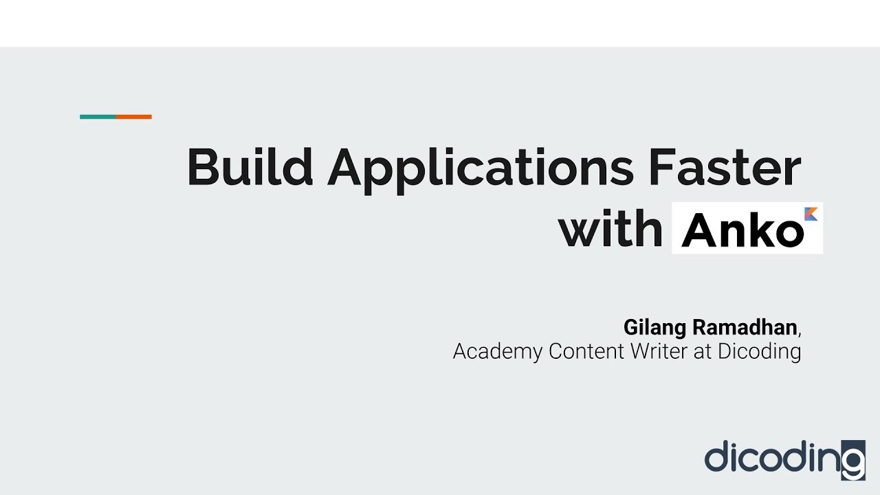 Build Applications Faster with Anko - YouTube