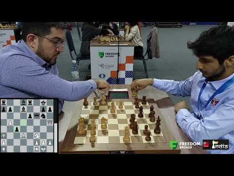Vidit loses an entire piece against Vasif | World Blitz 2022