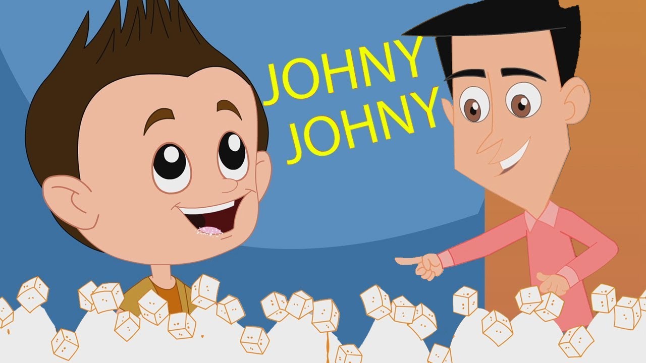 Johny Johny sì papà rima per i bambini Canzone bambini italiani Johny ...
