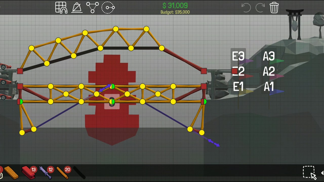 Poly Bridge Solution Six Pack 6-13 My Build Beautiful - YouTube