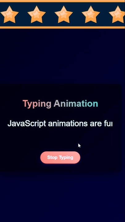 Hypnotic Typing Effect in Pure JS! 😵‍💫#shorts #animation #trending - YouTube
