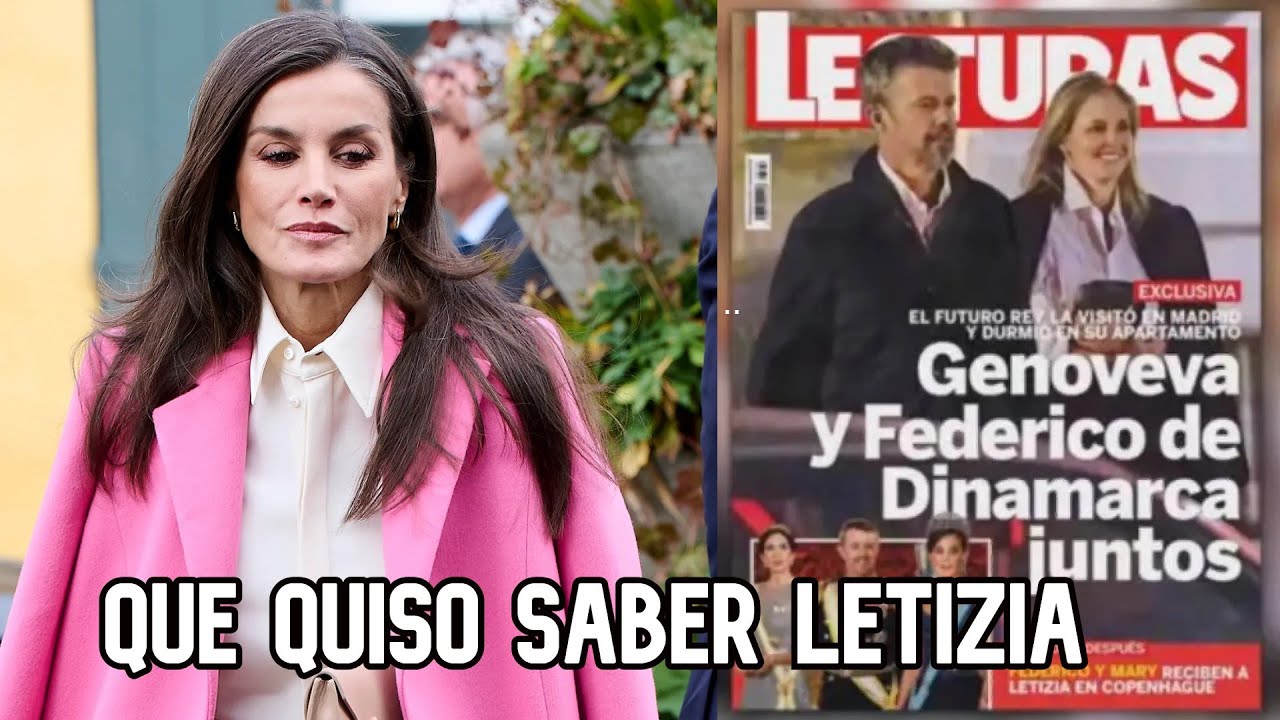 La reina Letizia quiso ver las fotos de Lecturas con Federico y ...