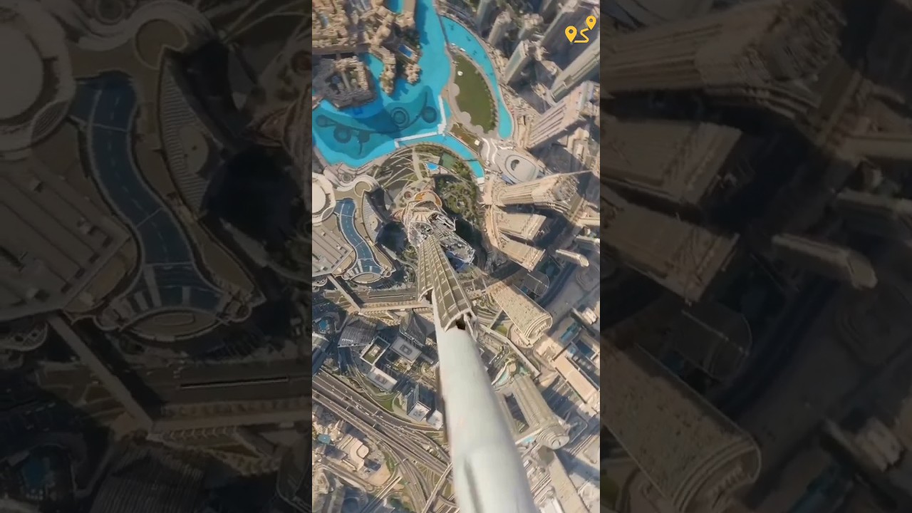 Bird's eye view of Burj Khalifa Dubai | Tallest Building - YouTube