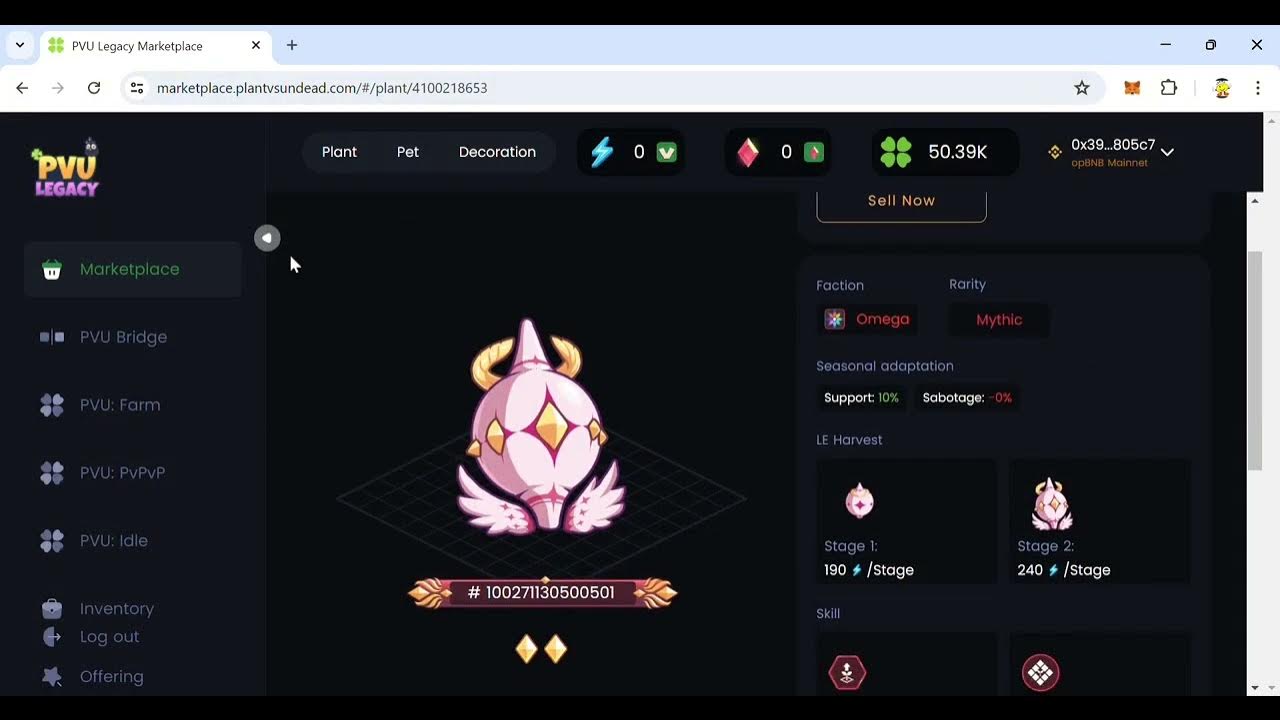Buying mythic plants | Plant vs. undead | PVU Legacy #plants #gameplay #viralvideo #farming ...