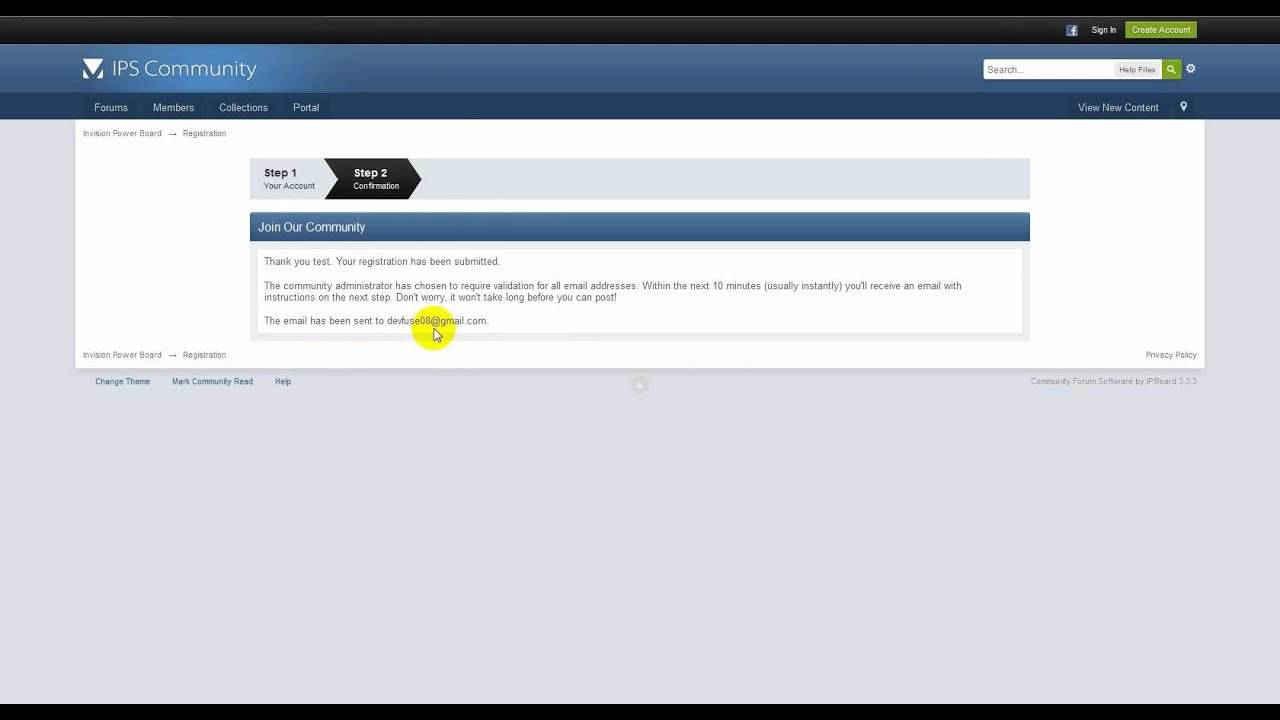 How to register, login and logout in IP.Board (IPB 3.3.x) - YouTube