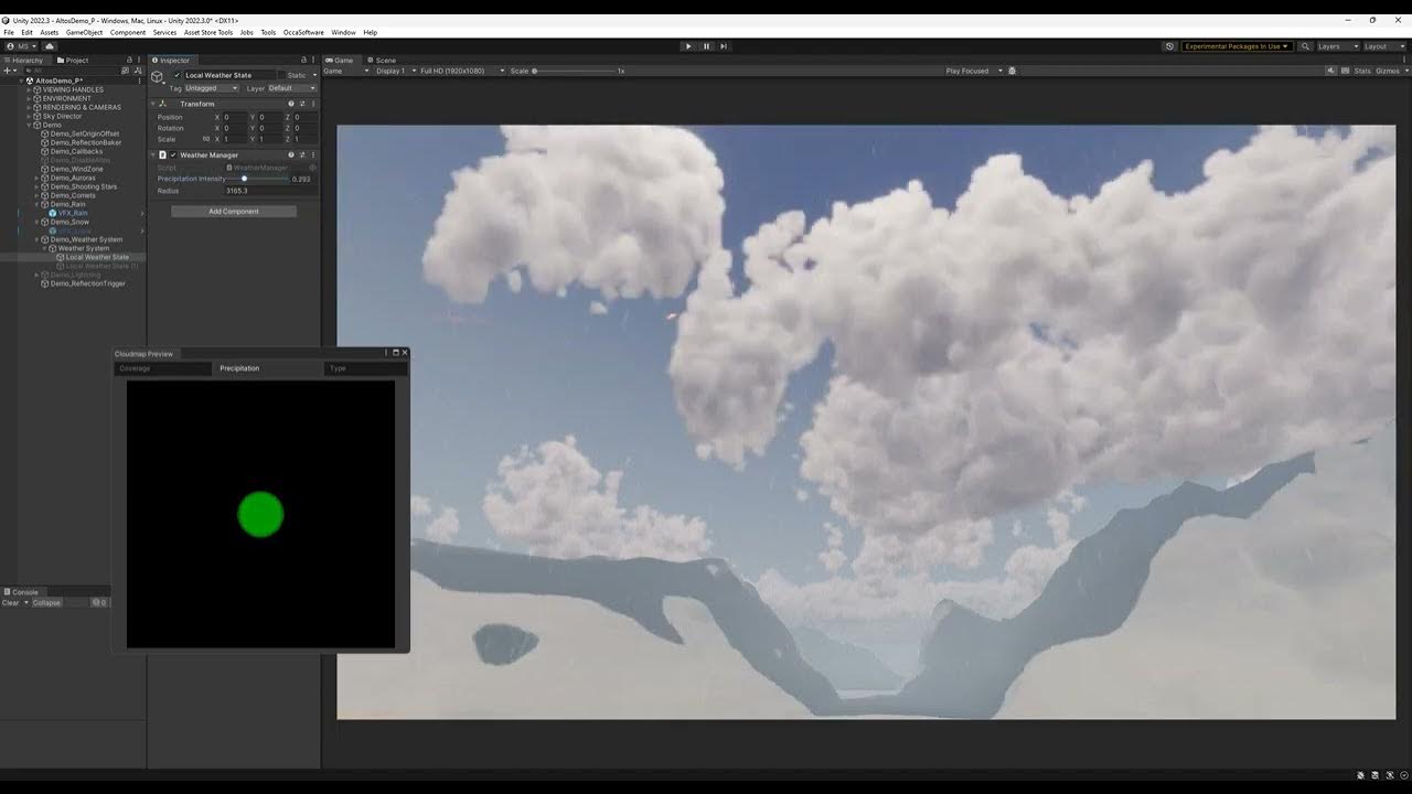 [Unity] Altos: Volumetric Clouds: Rain and Snow System - YouTube