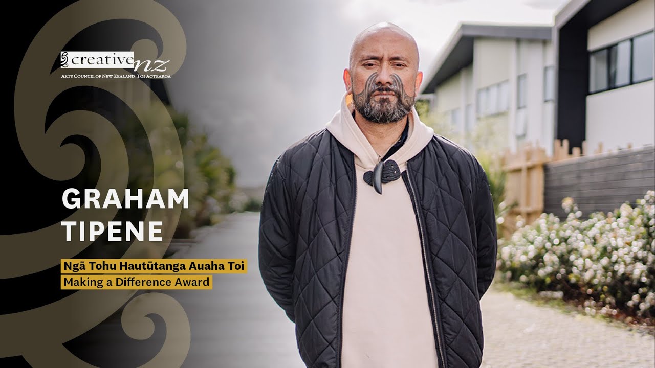 Graham Tipene | Te Waka Toi Awards 2023 - YouTube
