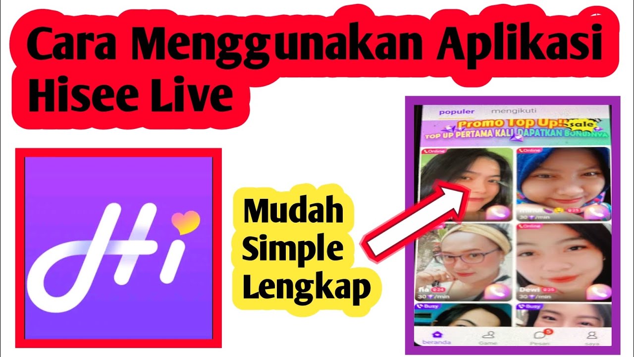 Cara Menggunakan Aplikasi Hisee Live | Cara Pakai Aplikasi Hisee Live - YouTube